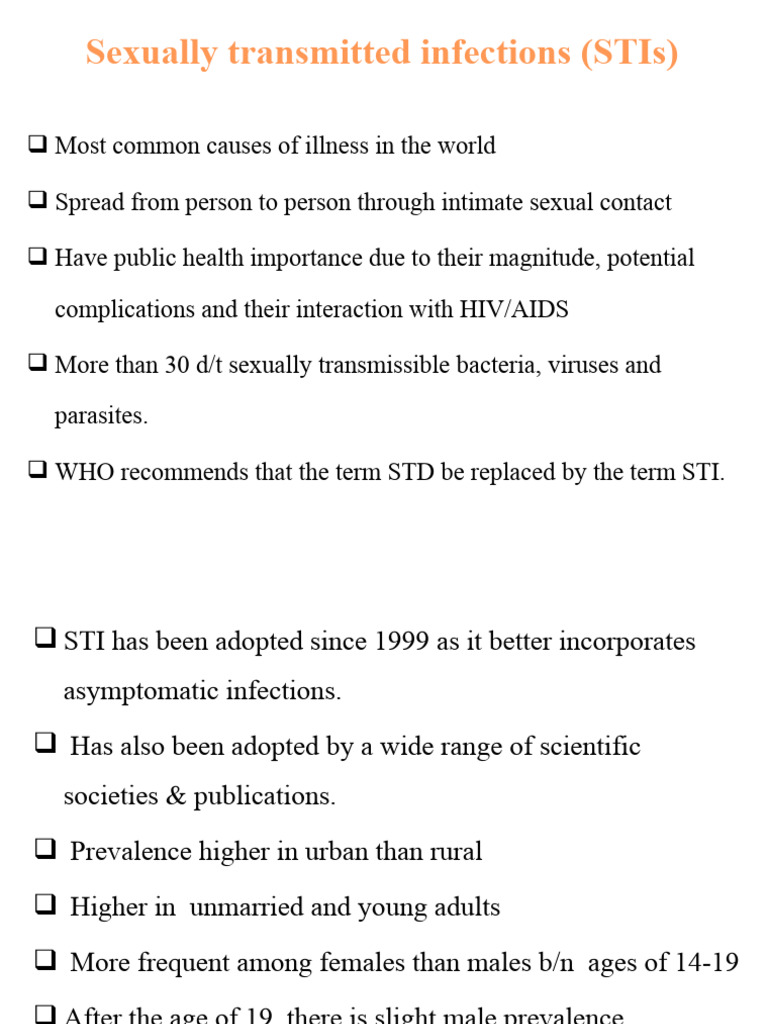 Sexually Transmitted Infections (Stis) | PDF | Hepatitis B | Sexually ...