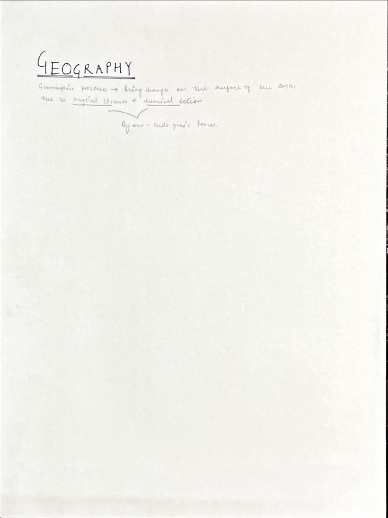 Geomorphology Notes | PDF