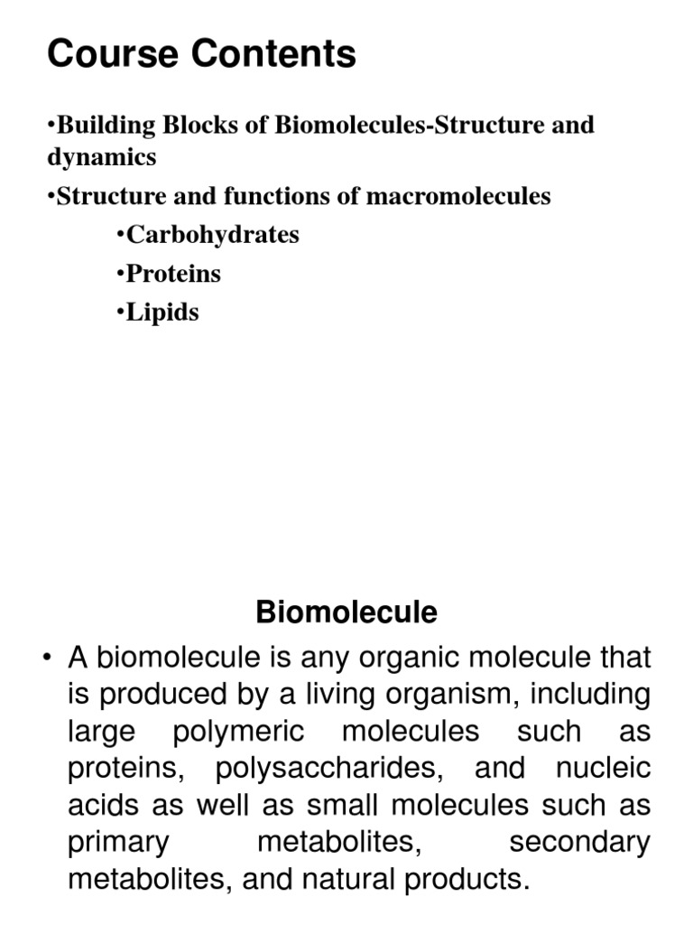 Structure and Function of Bio Molecules | PDF | Carbohydrates | Proteins