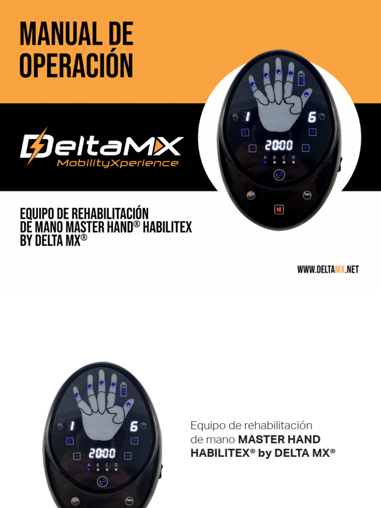 Manual de Usuario Delta Hand | PDF | Mano | Masaje