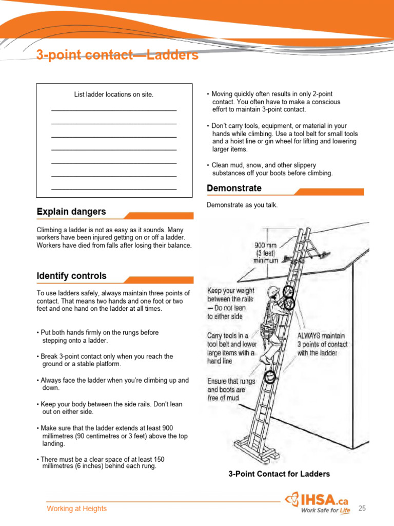 3-Point Contact Ladders | PDF