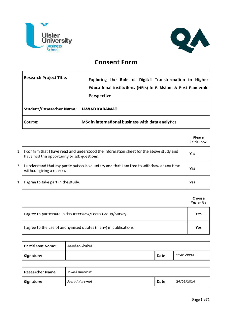 Consent Form | PDF