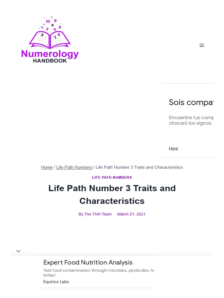 Life Path Number 3 Traits Explained | PDF | Optimism | Creativity