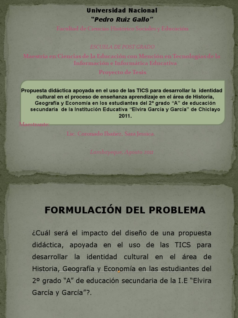 Identidad Cultural y TICS | PDF | Educación Secundaria | Tecnología de ...