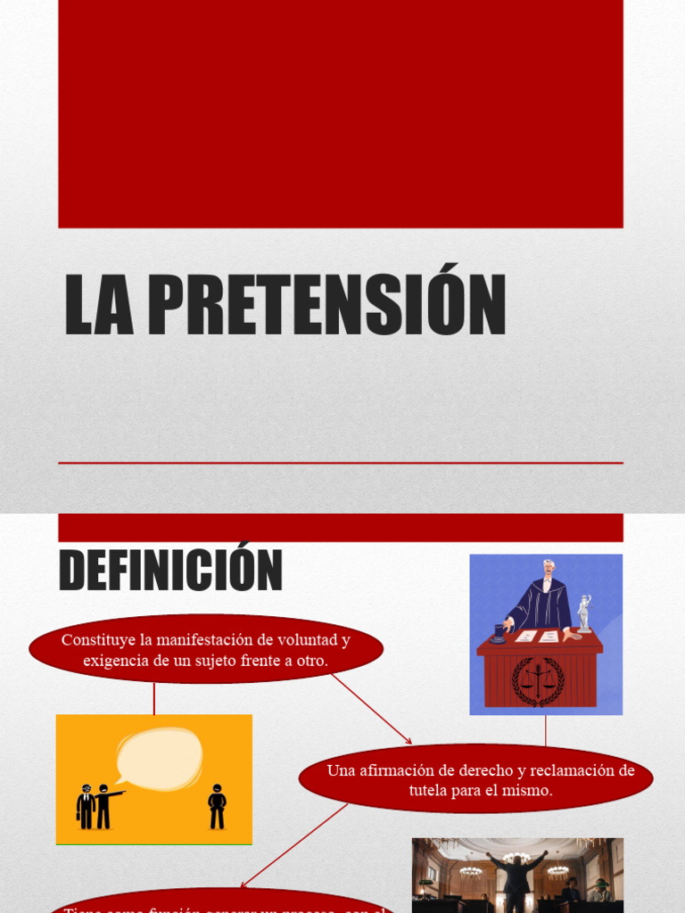 Pretension - Diapositivas | PDF | Demanda judicial | Ley procesal