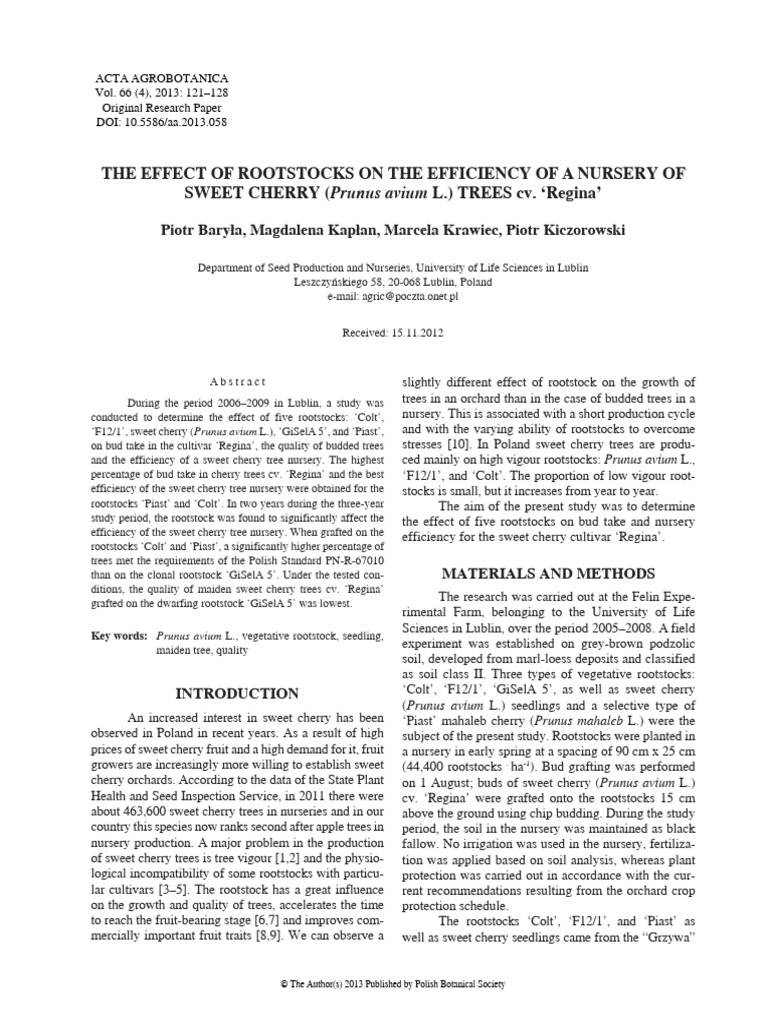 2886 6257 1 PB | PDF | Cherry | Plant Nursery