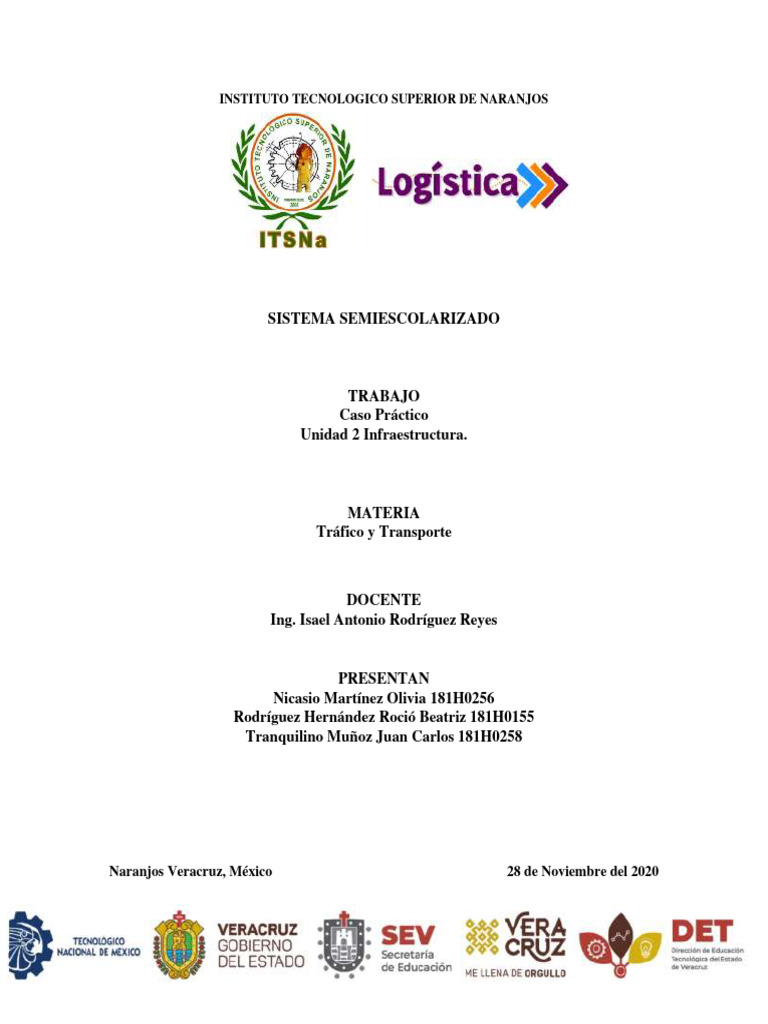 Ev4 Caso Práctico U2 | PDF | México | Transporte
