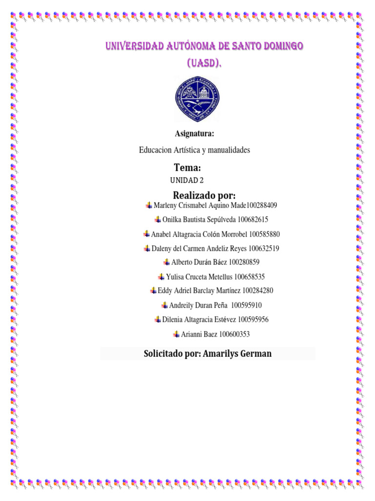 Unidad 2 Arcoiris Magico | PDF | Bailes | Las artes