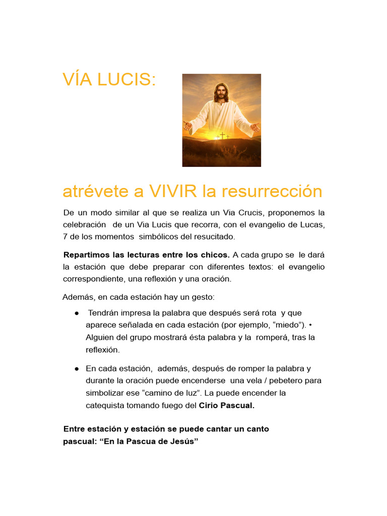 Via Lucis | PDF | Jesús | Oración