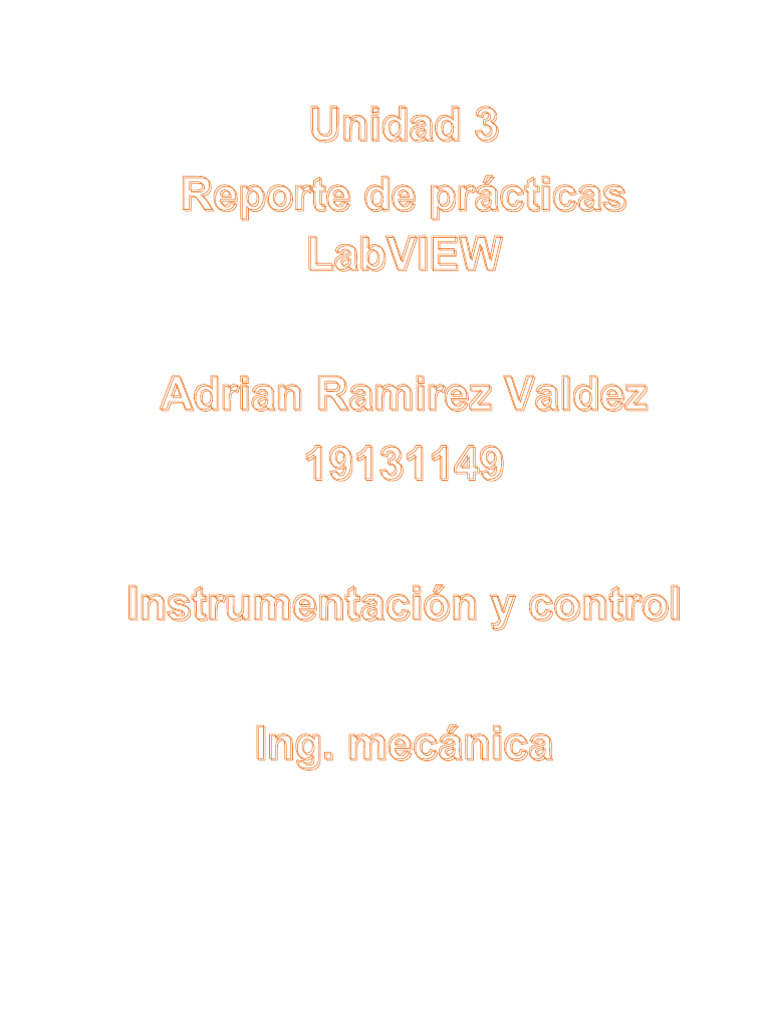Reporte de Prácticas LabVIEW: Operaciones y Control | PDF | Informática