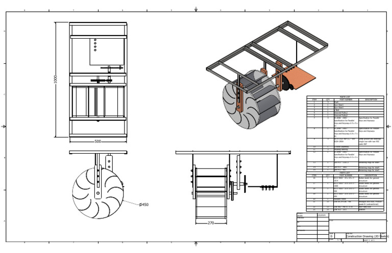 Construction Drawing (2D Sketch) | PDF | Mechanical Engineering