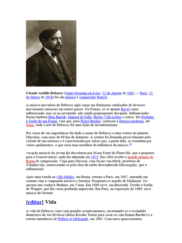 Debussy | PDF | Claude Debussy | Musicologia