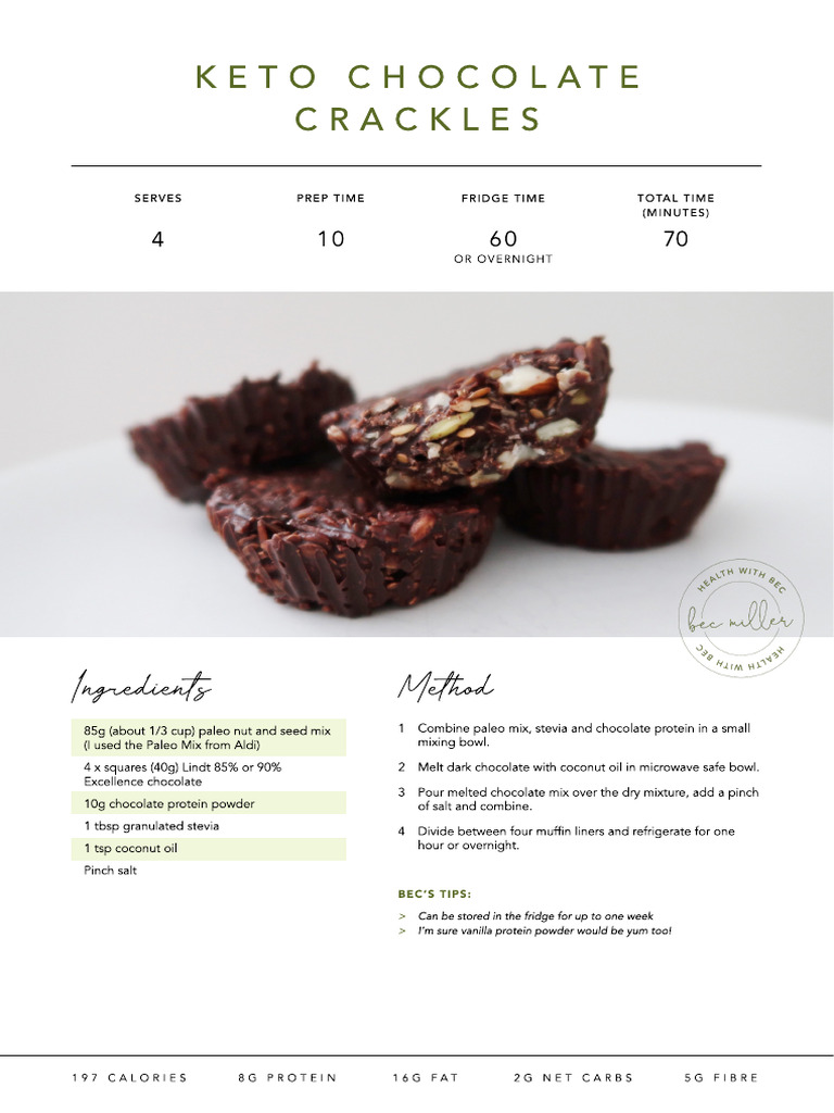 HWB Keto Chocolate Crackles | PDF