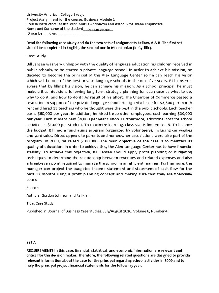 Case Study-Business Module 1 Project Assignment | PDF