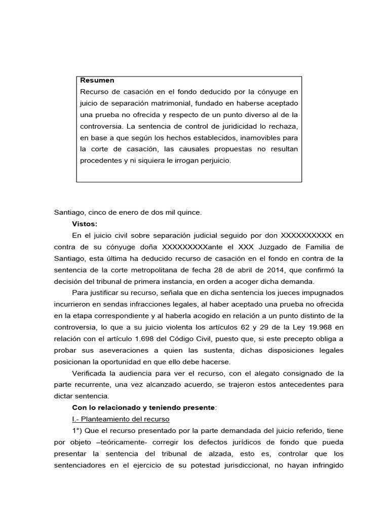 Sentencia Modelo Lenguaje Familia | PDF | Sentencia (ley) | Ley ...