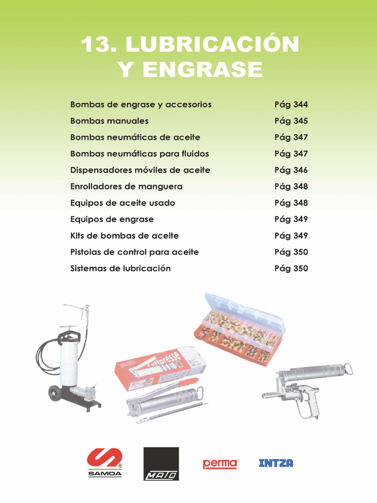 Accesorios para Lubricacion - y - Engrase | PDF | Bomba | Materiales