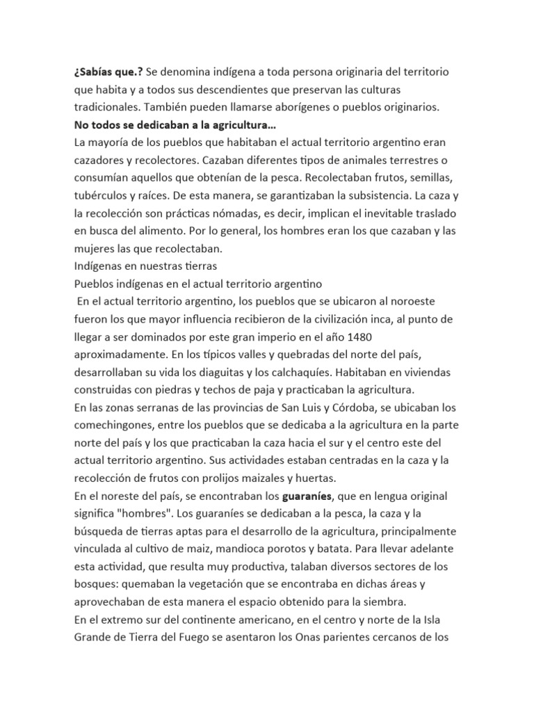 Indigenas en Nuestras Tierras | PDF | Pueblos Indígenas de las Américas