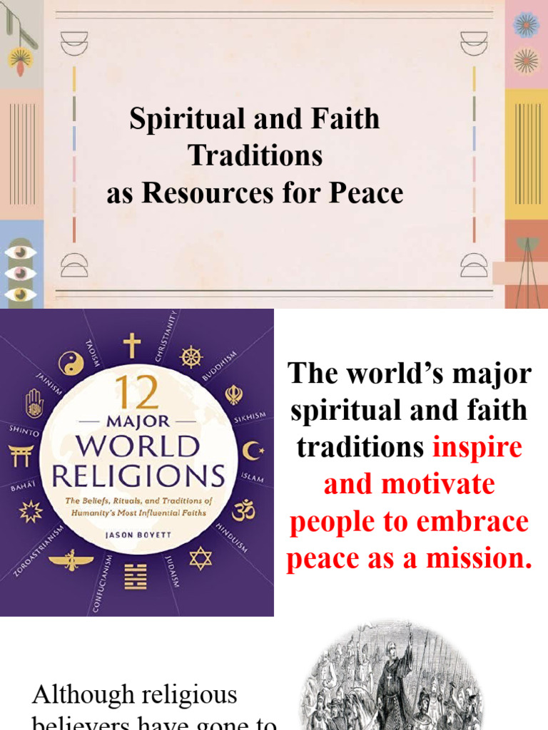 Faith Traditions as Peace Resources | PDF | Faith | Peace