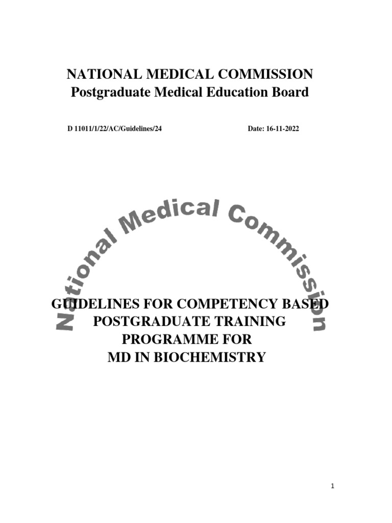 MD Biochemistry Revised Guidelines 1 | Download Free PDF | Immune System | Metabolism