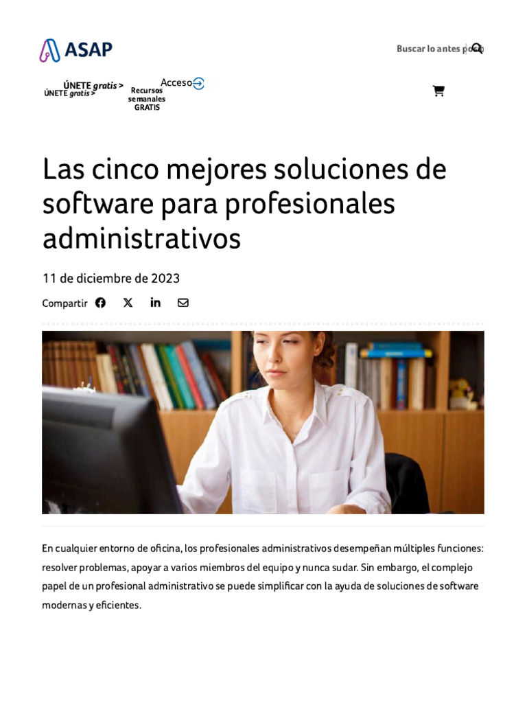 Las cinco mejores soluciones de software para profesionales ...