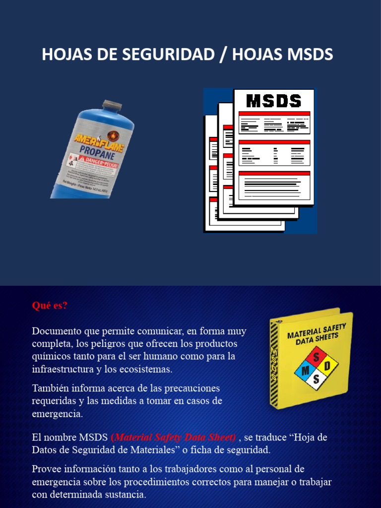 Hojas de Seguridad - Hojas Msds 7 | PDF