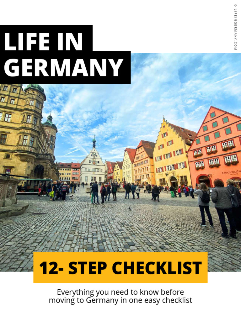 Essential Checklist for Students in Germany | PDF | Visa Inc. | Insurance