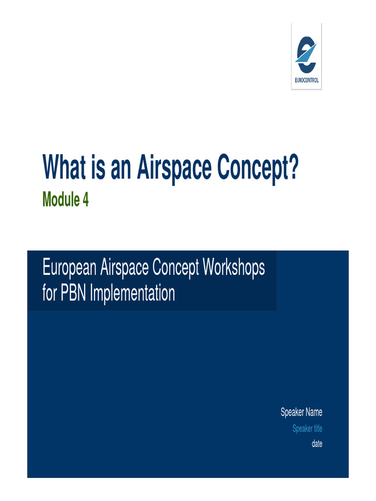Airspace Concept EUROCONTROL | PDF | Air Traffic Control | Aerospace