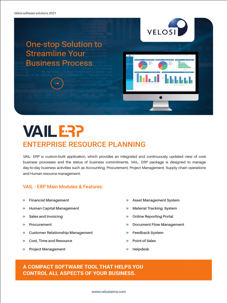 VAIL-ERP Leaflet | Download Free PDF | Enterprise Resource Planning ...