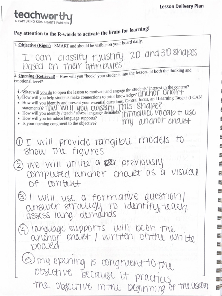 Lesson Delivery Plan | PDF