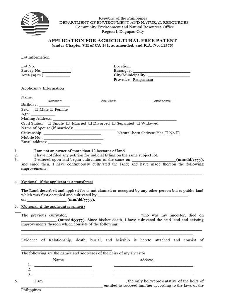 Agri Fpa Forms Updated 2022 | PDF | Affidavit | Perjury