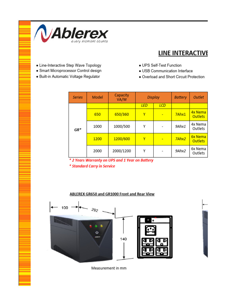 Ablerex Banbros Single Phase UPS February 2024 | PDF | Power Supply ...