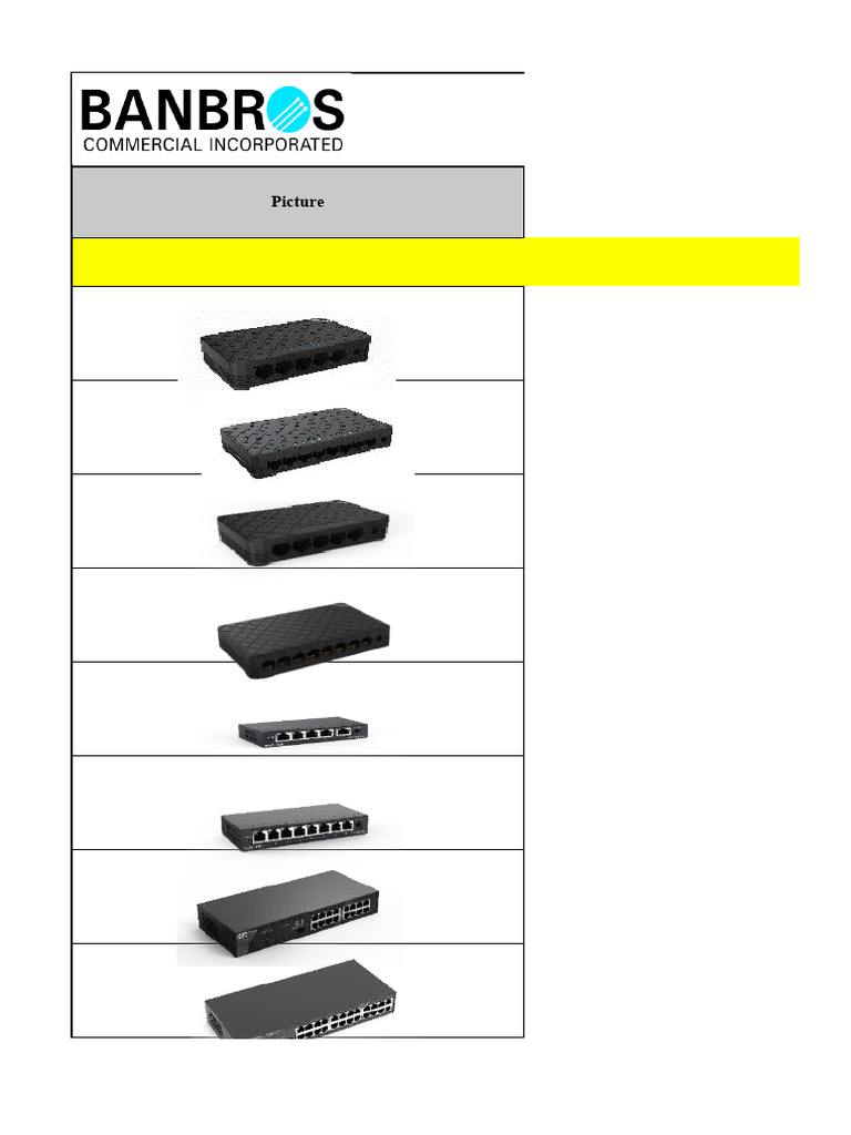 Ruijie Reyee Pricelist - March 2024 | Download Free PDF | Network Switch | Networking Standards