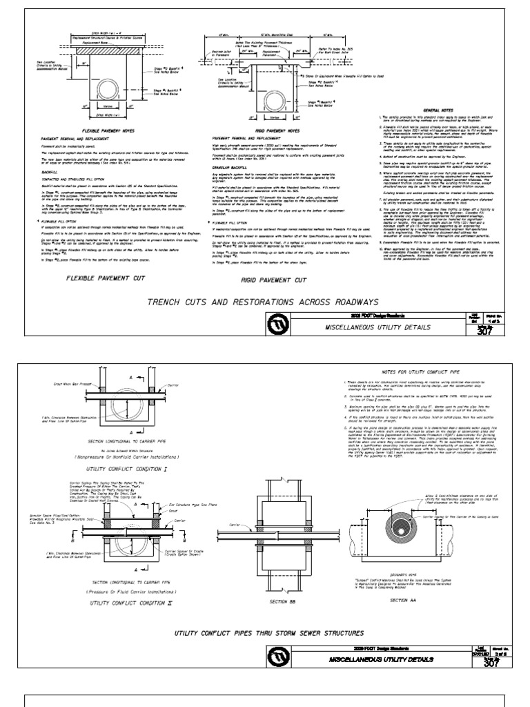 Trench Cuts and Restorations Across Roadways: Flexible Pavement Cut ...