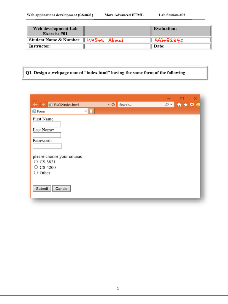 Lab 2-HW (1) Wasan | PDF