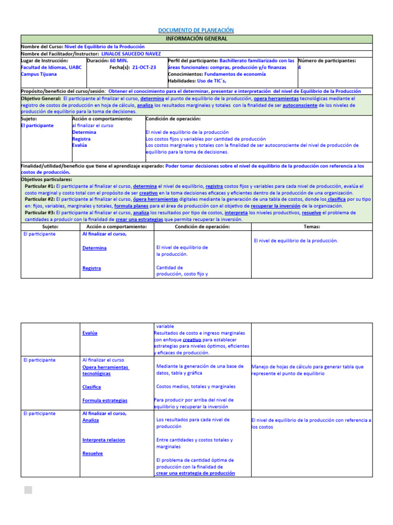 SNL DOCUMENTO DE PLANEACIÓN (Reparado) | PDF | Evaluación | Aprendizaje