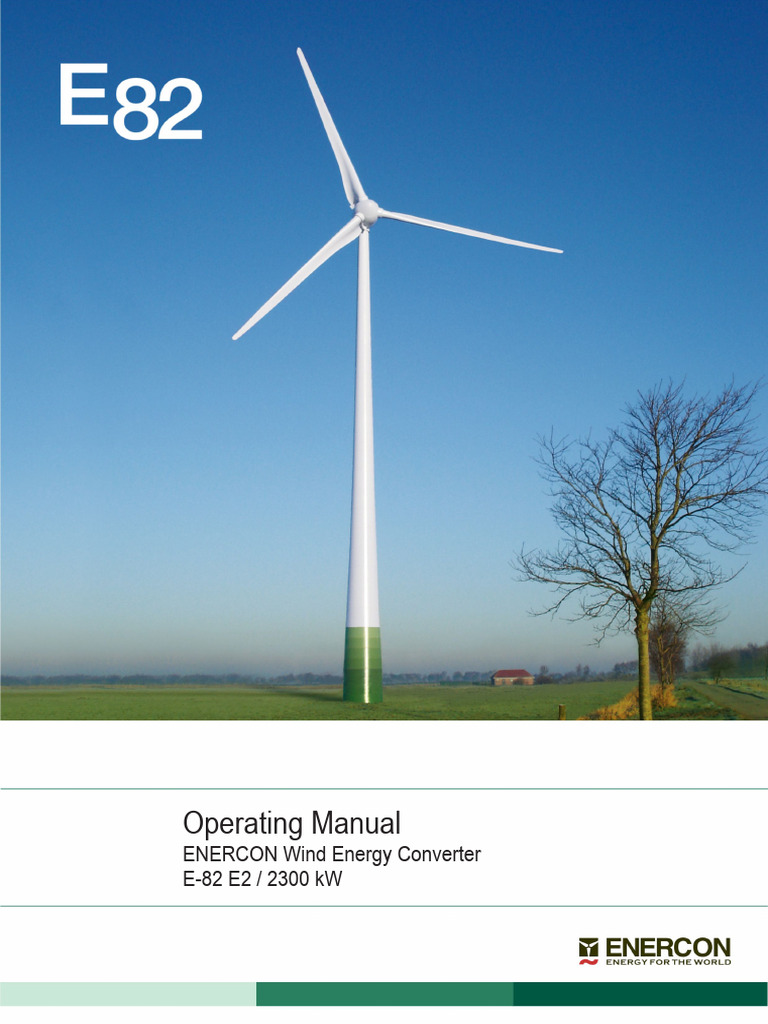 Enercon E 82 Operating Manual | PDF | Power Supply | Personal Protective Equipment