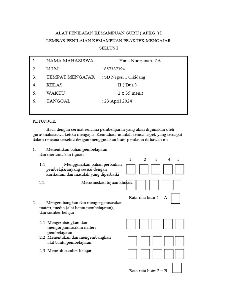 Apkg 1 Dan 2 | PDF | Karier & Perkembangan