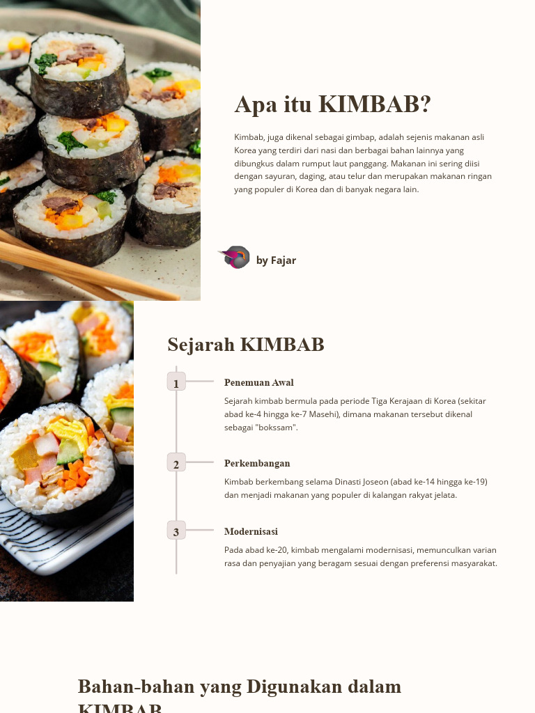 Apa Itu Kimbab | PDF