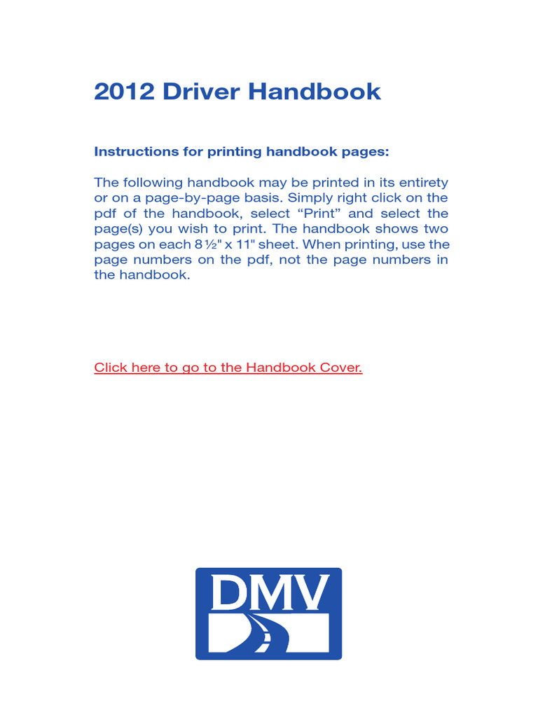Handbooks NCDL English | PDF | Driving | Driver's License