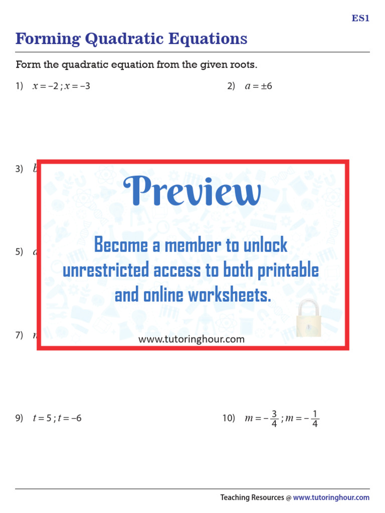 Forming Equations Easy WM | PDF | Teaching Methods & Materials