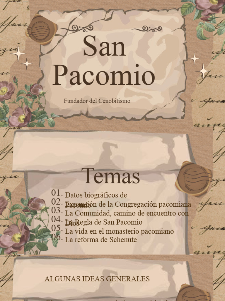 San Pacomio | PDF | Monasterio | Monje
