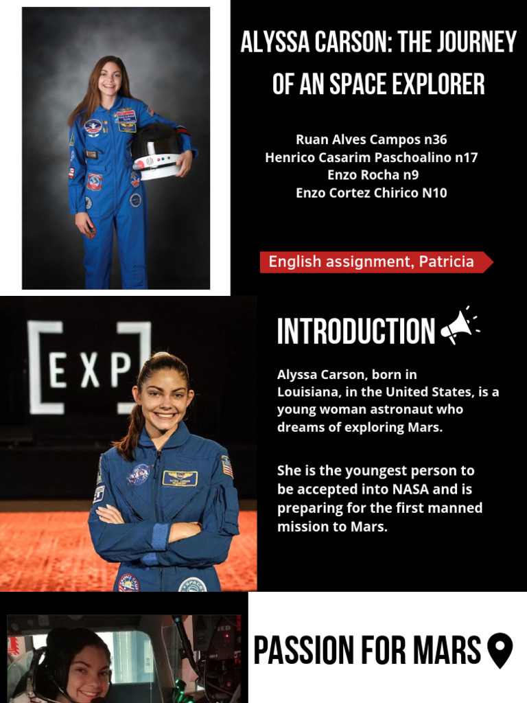 Alyssa Carson The Journey of An Spacial Explorer | PDF | Religion ...