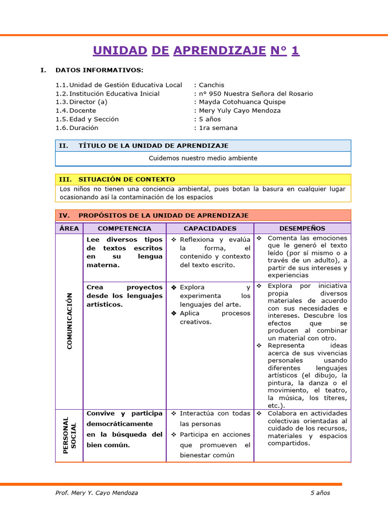 Unidad de Aprendizaje 1 - UD IV - Editora Quipus Perú | PDF | Aprendizaje | Evaluación