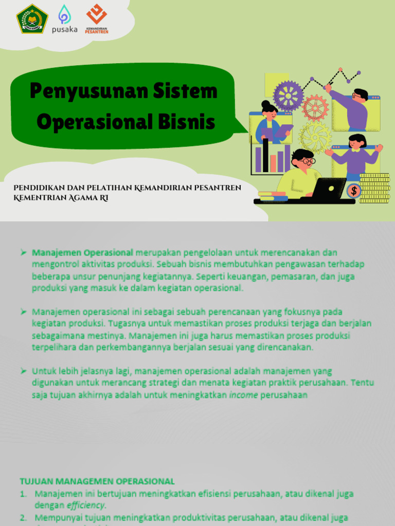 Sistem Operasional Bisnis Pesantren | PDF