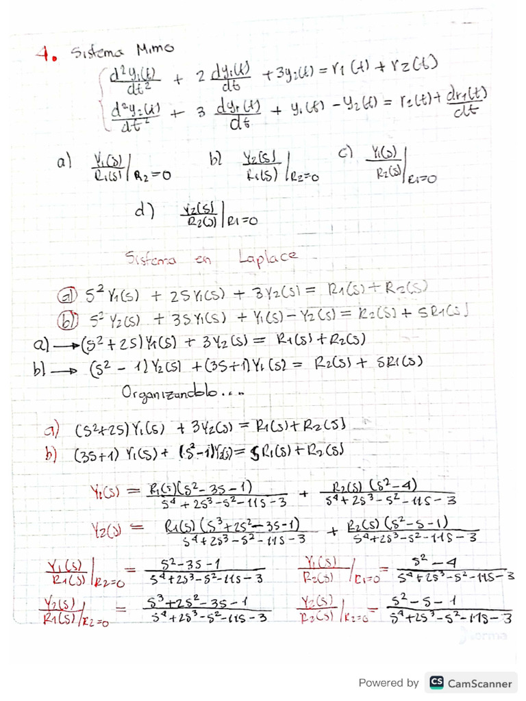 Taller #1 (Complemento) Punto Extra (4 Sistema MIMO) 2024-1 | PDF