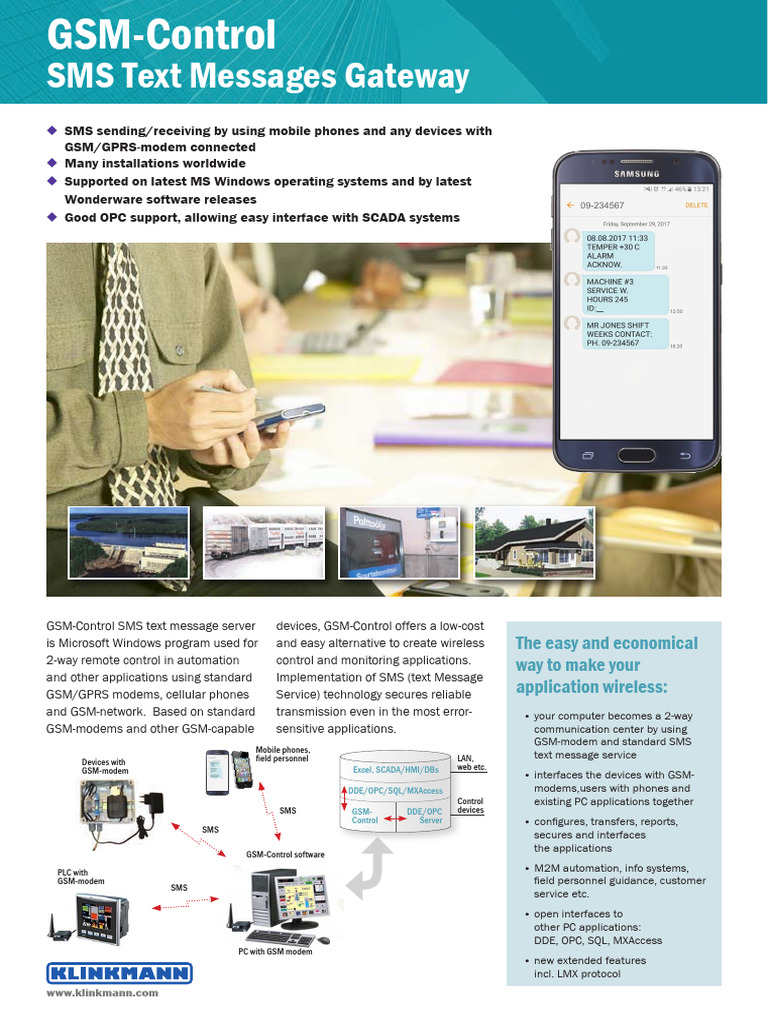 GSM-Control en 0917 | PDF | Modem | Scada