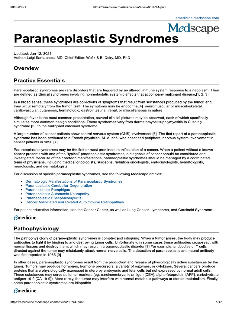 Paraneoplastic | PDF
