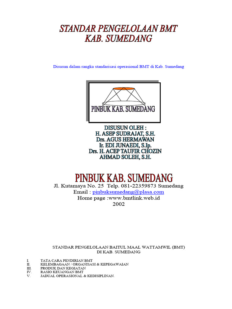 Standar Operasional BMT SMD | PDF