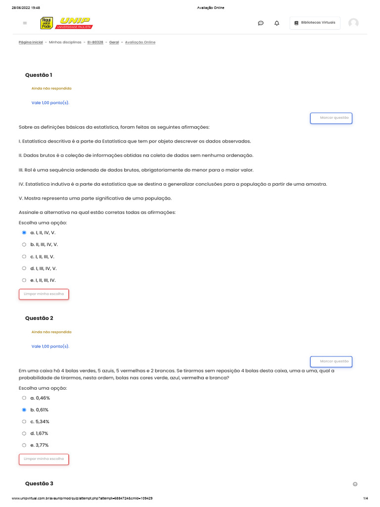 Probabilidades em Estatística Aplicada | PDF | Dispersão estatística ...