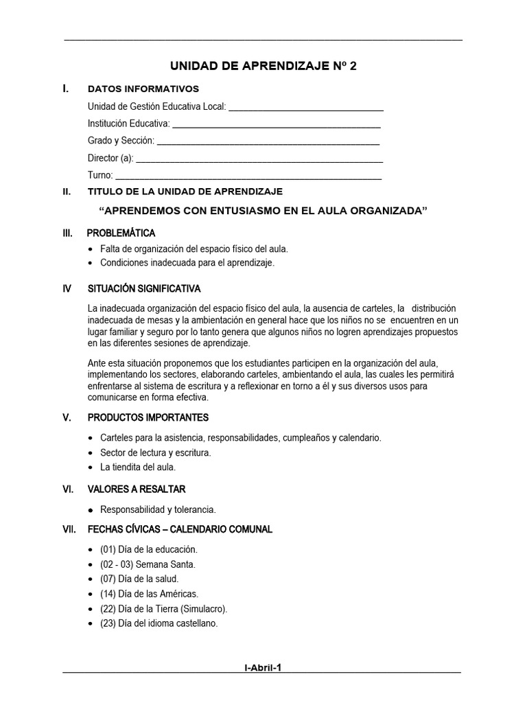 Hoja I | Descargar gratis PDF | Salón de clases | Aprendizaje